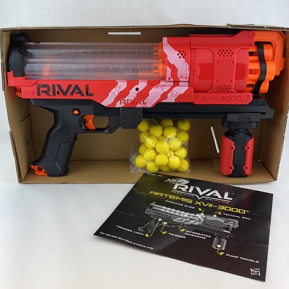 Hasbro | Toys | Nerf Rival Artemis Xvii300 Red Nwt | Poshmark